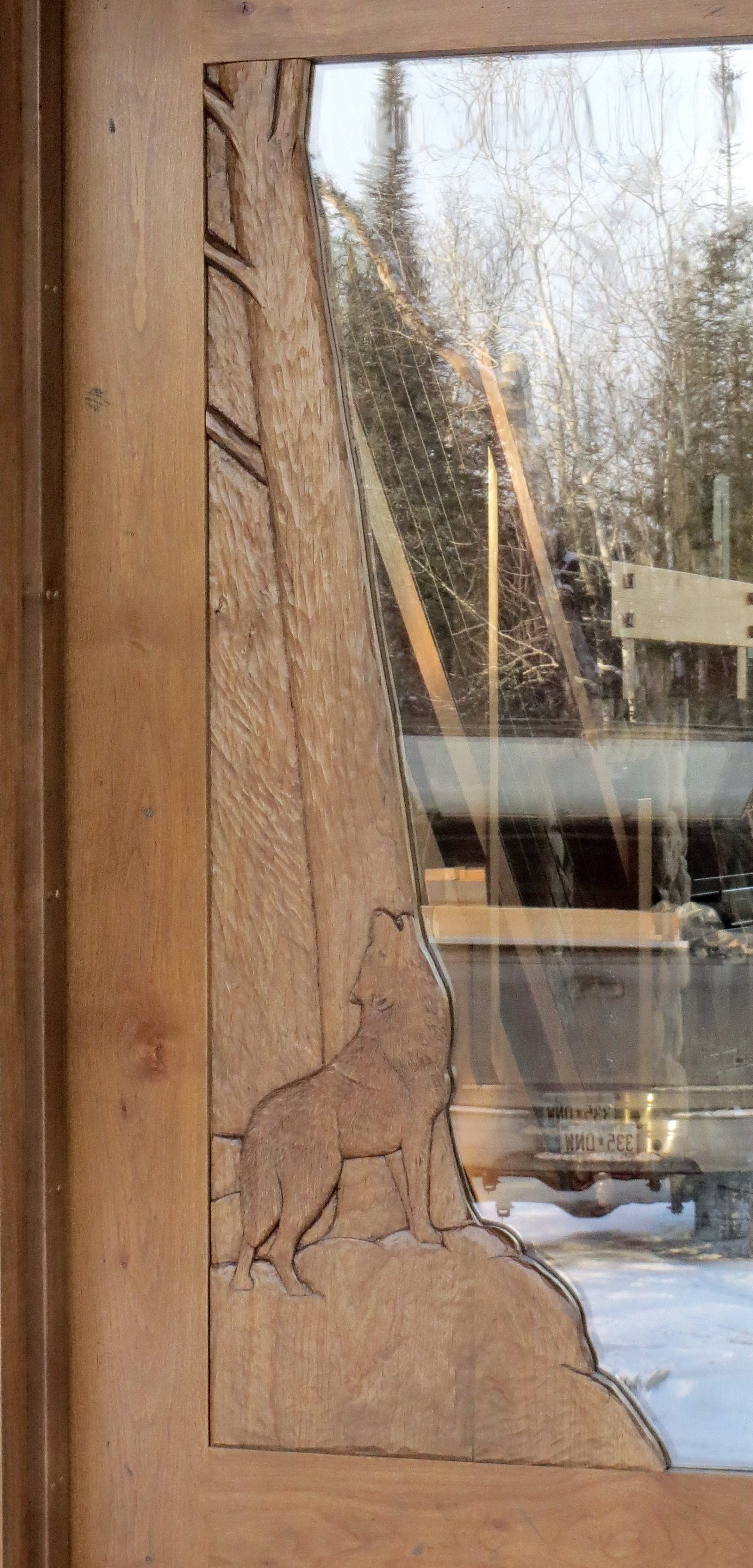 Custom doors - woodcarving artwork woodworking craftsman